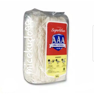 Jual TERMURAH!! SUPER BIHUN AAA 450 GRAM / BIHUN LIMA SAUDARA | Shopee ...