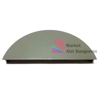 Jual Tutup Talang Setengah Lingkaran 6" PVC / Dop Talang Setengah Oval ...