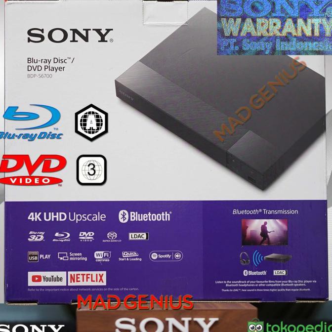 Jual Sony BDP-S6700 / BDP S6700 / BDPS6700 Black 4K-Upscaling Blu-ray ...