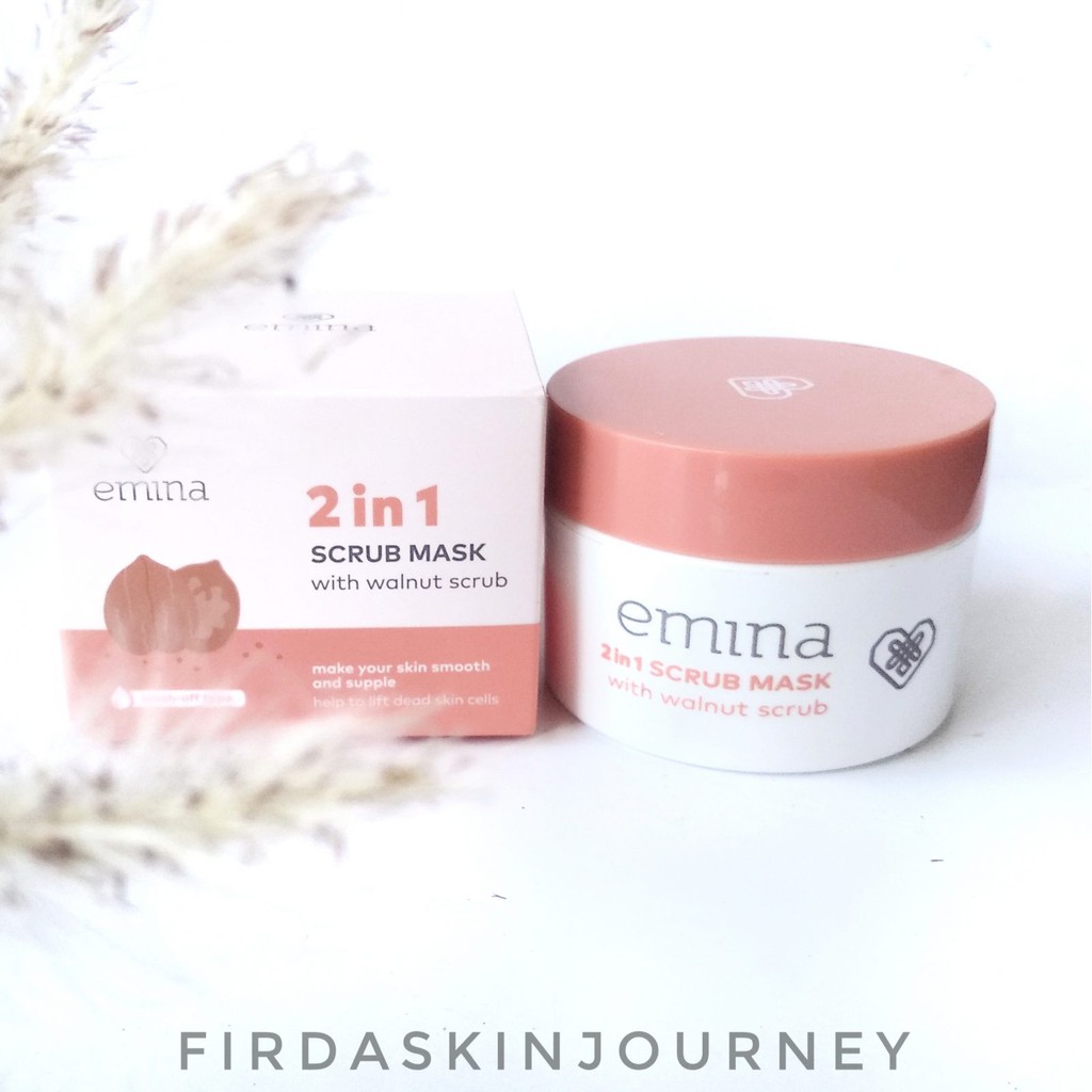 Jual Emina 2 in 1 Scrub Mask with Walnut Scrub (Scrub dan Masker Wajah ...