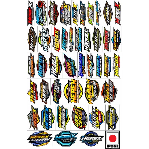 Jual Sticker Herex Lembaran Ukuran isi 45 sticker | Shopee Indonesia