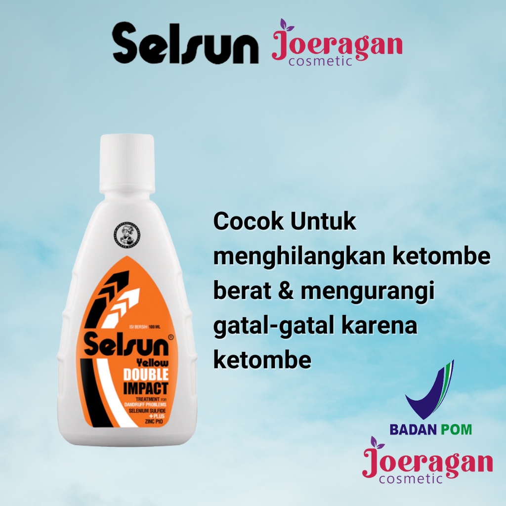 Jual Selsun Yellow Double Impact 100ml 60ml Shampo Selsun Anti Ketombe 0619