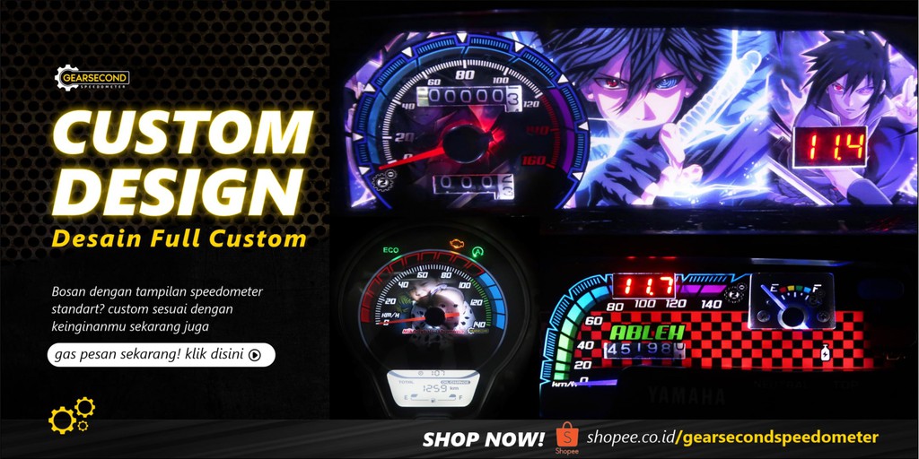 Toko Online GEARSECOND SPEEDOMETER | Shopee Indonesia