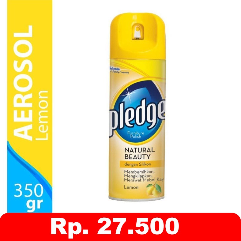 Jual Pledge Aerosol Lemon Pembersih Mebel & Furniture Spray - Aerosol ...