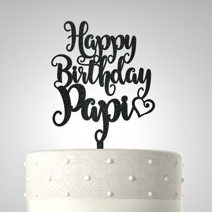 Jual Aglaon | Happy Birthday Papa / Papi Acrylic Cake Topper | Shopee ...