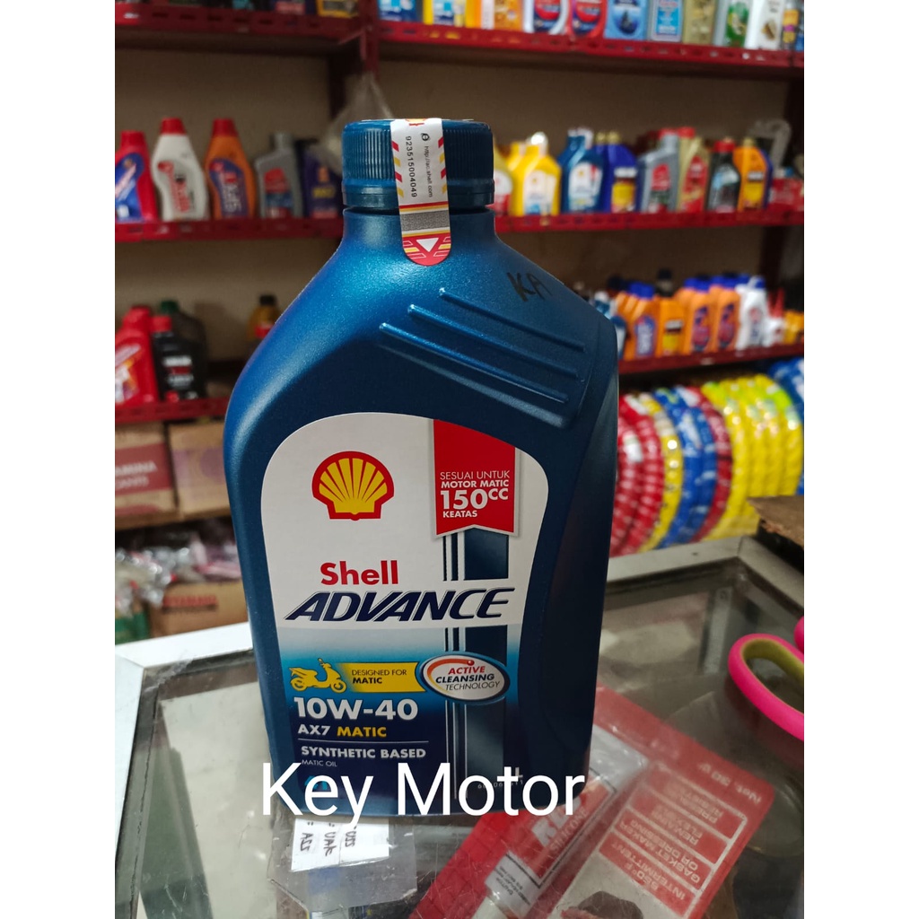 Jual Shell Advance AX7 Scooter Matic Sae 10W-40 1L AX 7 Scooter 1 Liter ...