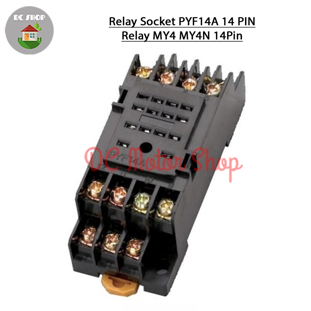 Jual Relay Socket PYF14A 14 PIN Relay MY4 MY4N 14Pin | Shopee Indonesia