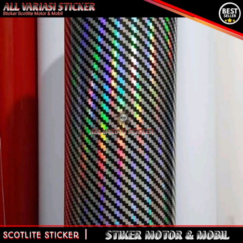 Jual STIKER MOTOR SCOTLITE KARBON / STICKER SKOTLETCARBON PELANGI 2D ...