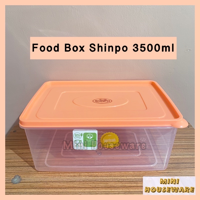 Jual Food Box 3500ml / Wadah Penyimpanan Makanan Shinpo 3,5 L / Shinpo ...