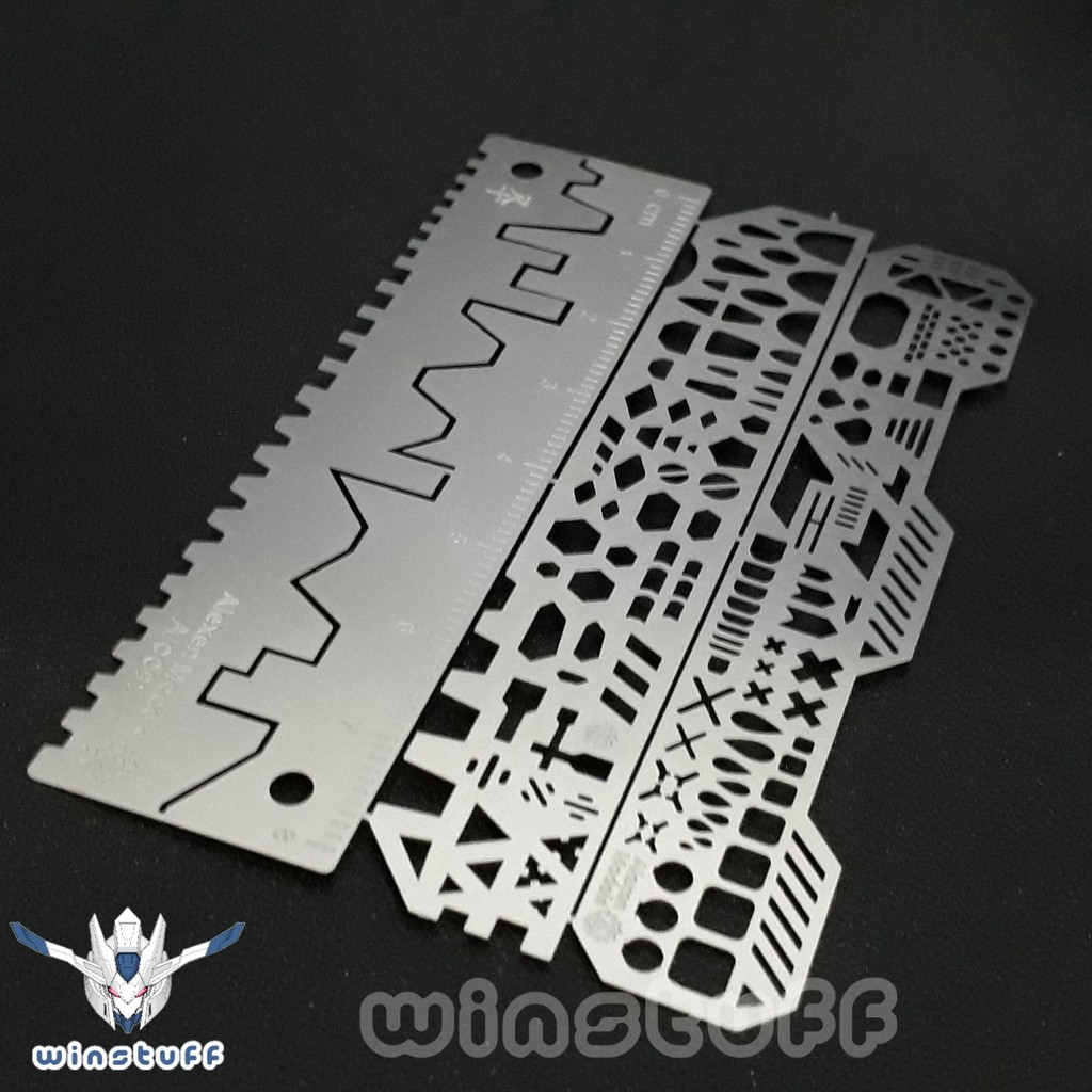 Jual Panel Line Scribing Template 4pcs Scriber Guide Line Gundam ...
