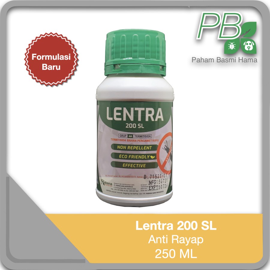 Jual Lentra 200SL - Anti Rayap Rumah & Bangunan - Pengawet Kayu - 250 ...