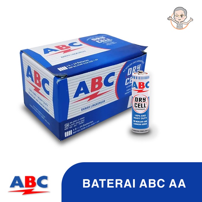 Jual Baterai Battery Batre Abc Aa Biru Shopee Indonesia