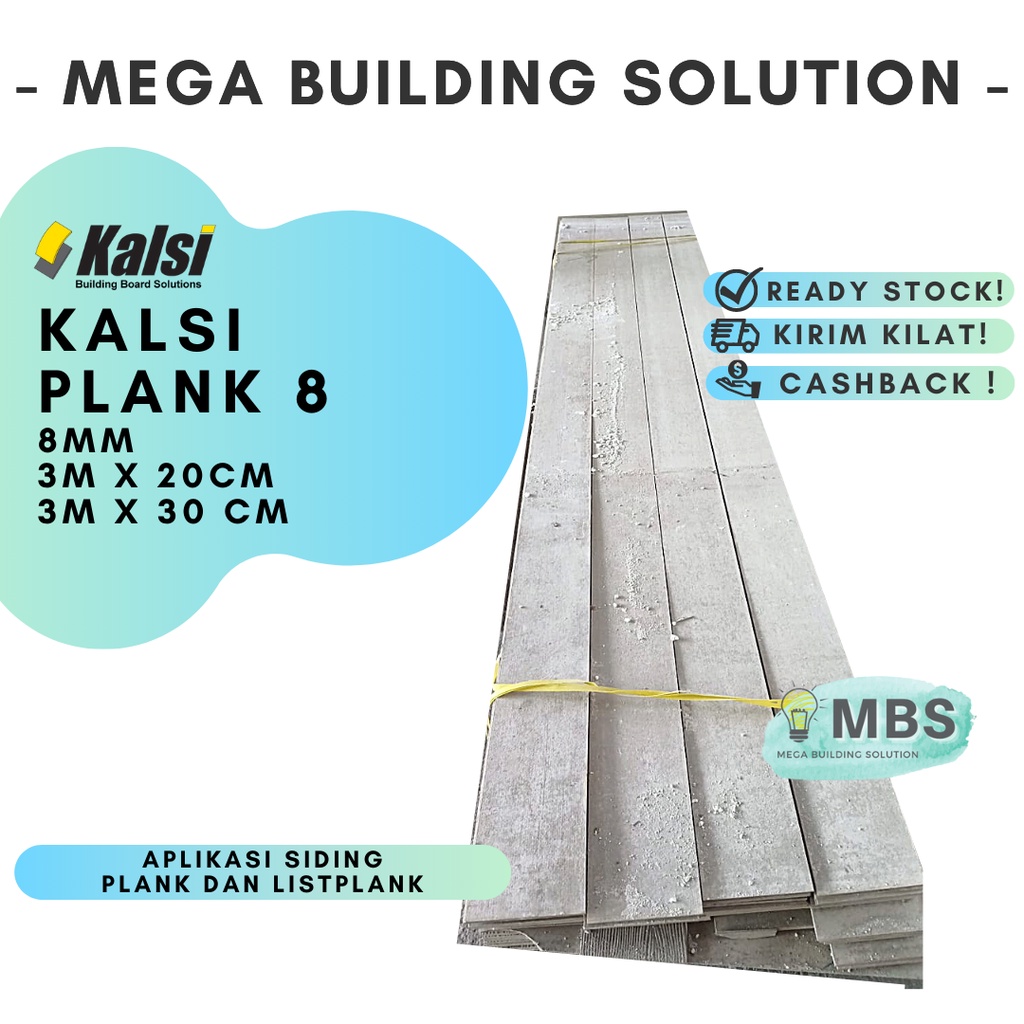 Jual KalsiPlank 8mm / List Plang / Papan Sirip / Lisplang Kalsiboard ...