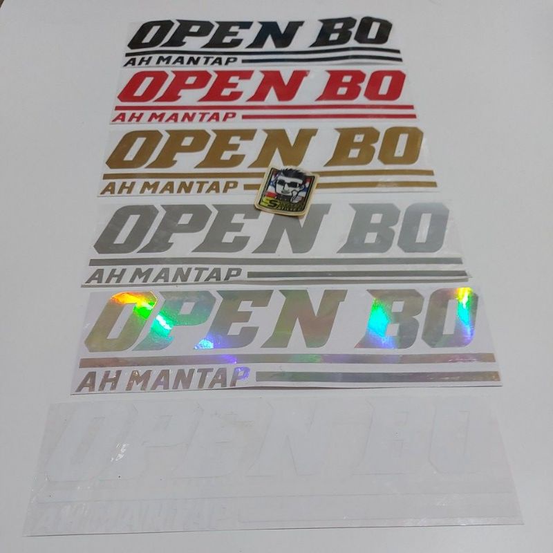 Jual Sticker Open Bo Cutting | Shopee Indonesia