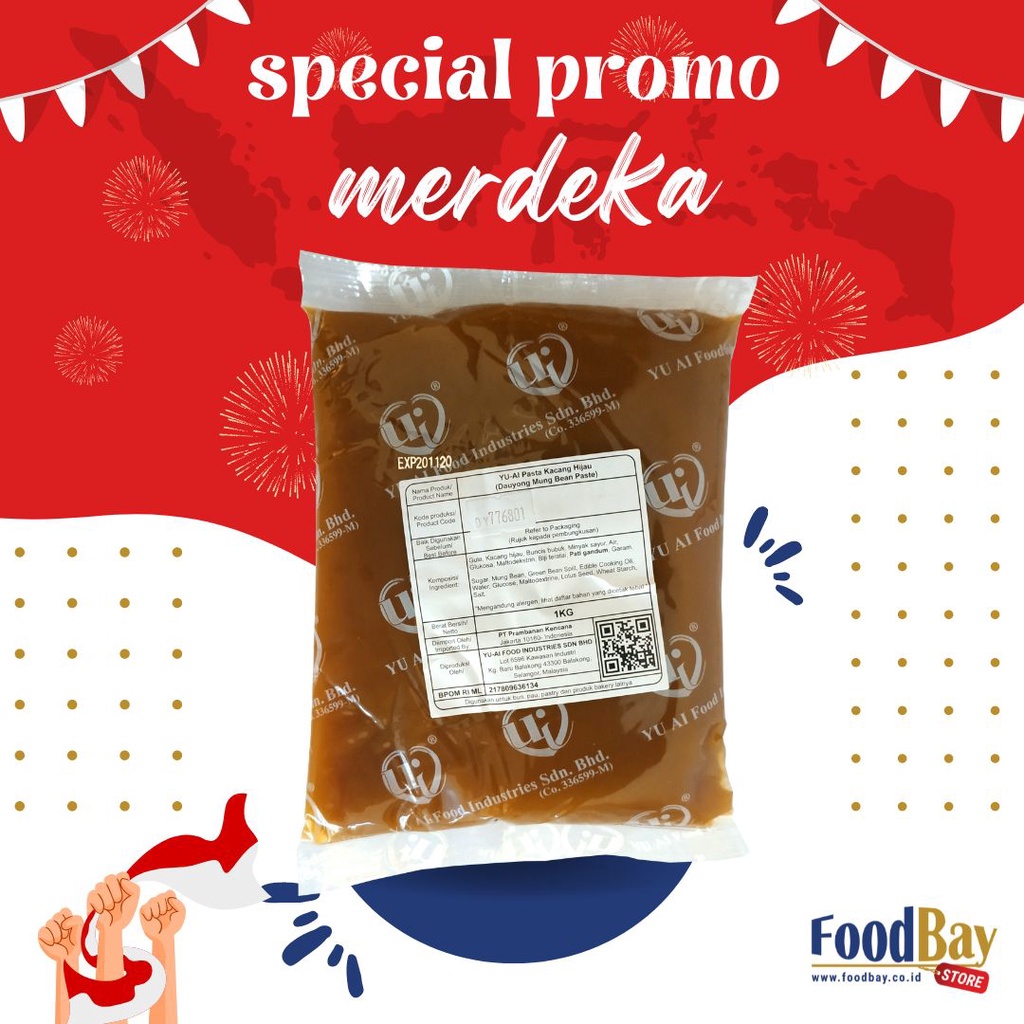 Jual YU-AI Isian Filling Pasta Kacang Hijau Dauyong 1 Kg | Shopee Indonesia
