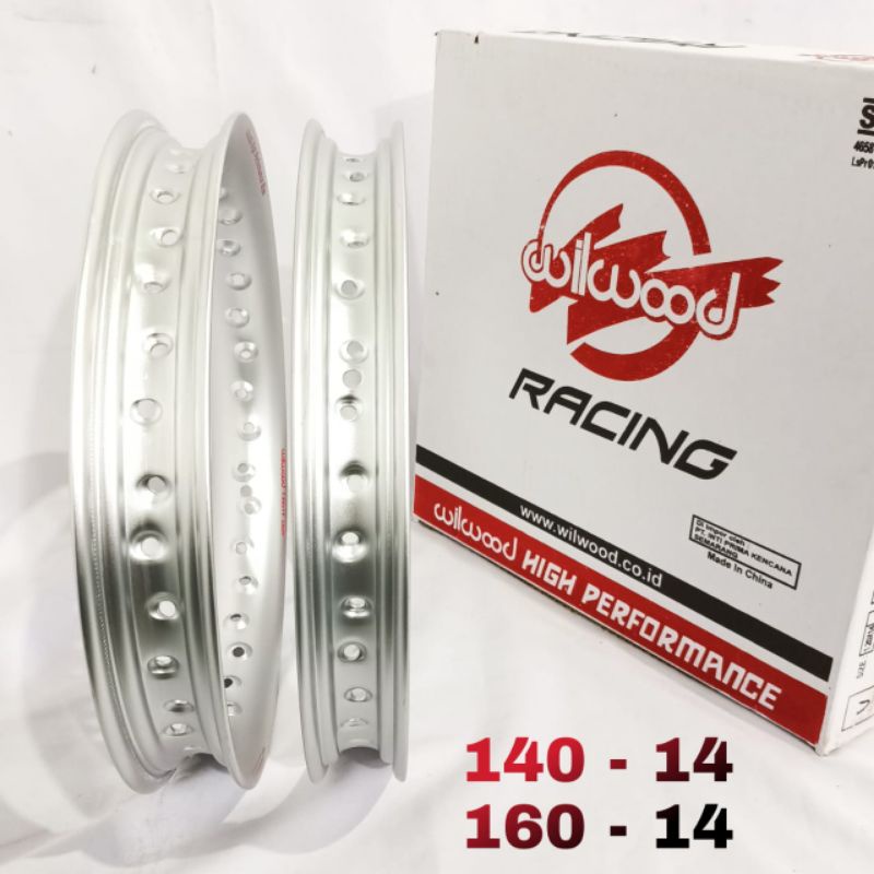Jual velk ring 14 wilwood silver ushape ukuran 140 dan 160.satu set ...