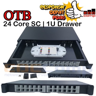 Jual Fiber Optic OTB 24 Core SC | 1U Drawer ODF OTB 24 Core Kosong ...