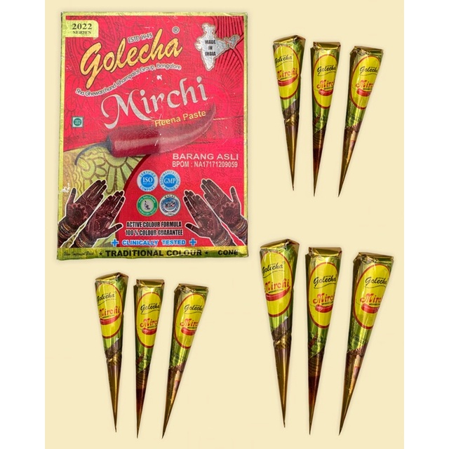 Jual GOLECHA MIRCHI HENNA PASTE | HENNA PASTA GOLECHA MIRCHI | Shopee ...