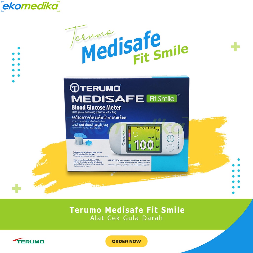 Jual Terumo Medisafe FIT SMILE Meter Alat Cek Gula Darah / Glucose Test ...