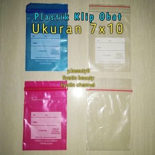 Jual Plastik Obat Ukuran 7x10 Plastik Obat Klip 10x7 Pack isi 100 Pcs ...
