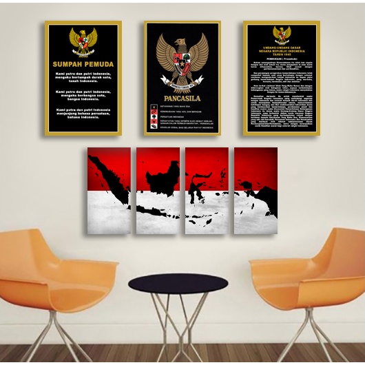 Jual Hiasan Dinding Quotes Walldecor Poster Pancasila Sumpah Pemuda ...