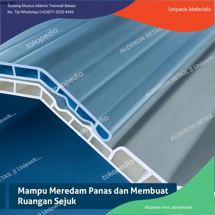 Jual Alderon dobel Type 860 uPVC - LIKE ALDERON 860 | ATAP UPVC ...