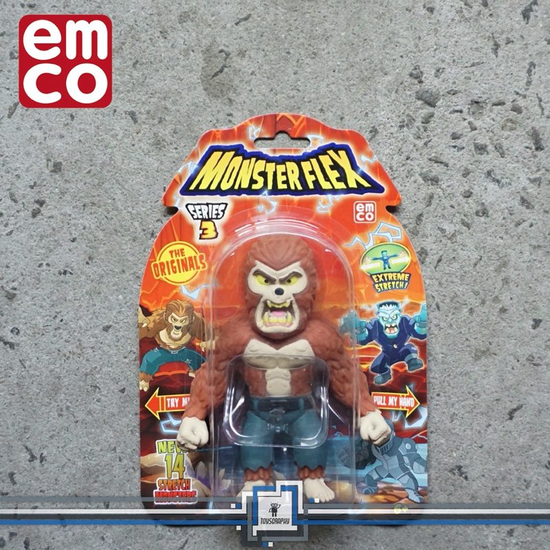 Jual EMCO Monster Flex WEREWOLF Brown Stretch Squishy Goojitzu Goo jit ...