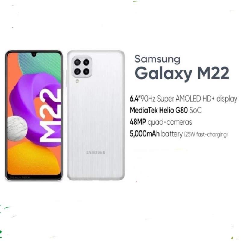 Jual Samsung Galaxy M22 Ram 6/128Gb - Garansi Resmi Samsung Sein - NFC ...