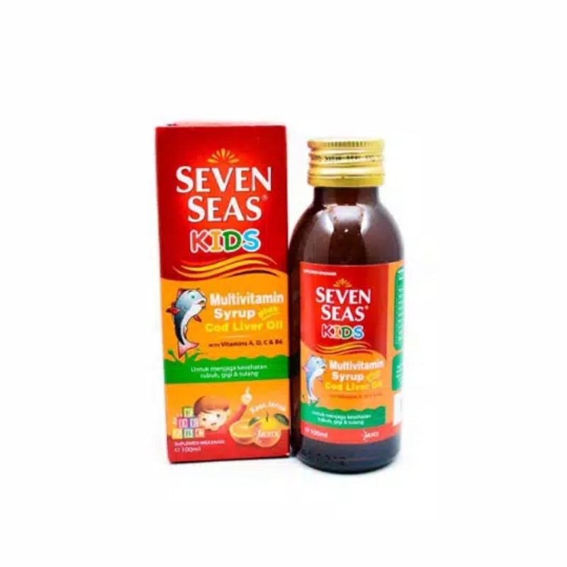 Jual Seven Seas Kids Multivitamin Anak Vitamin Syrup plus Cod Liver Oil ...