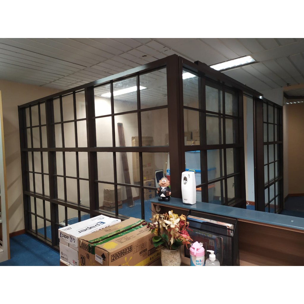 Jual Kusen Alumunium Kaca / Partisi Kaca Alumunium | Shopee Indonesia