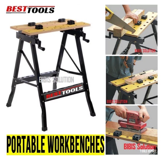 Jual BESTTOOLS Work Bench Meja Kerja Tukang Kayu Portable Folding ...