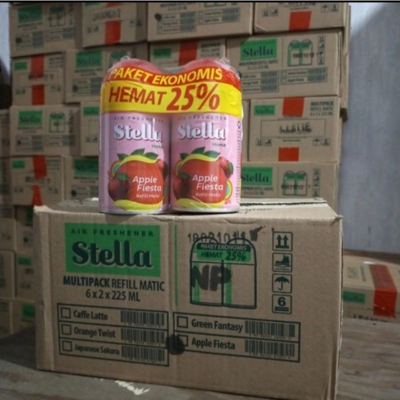 Jual STELLA REFILL MATIC 225ML APPLE FIESTA 1 DUS ( 12PCS ) | Shopee ...