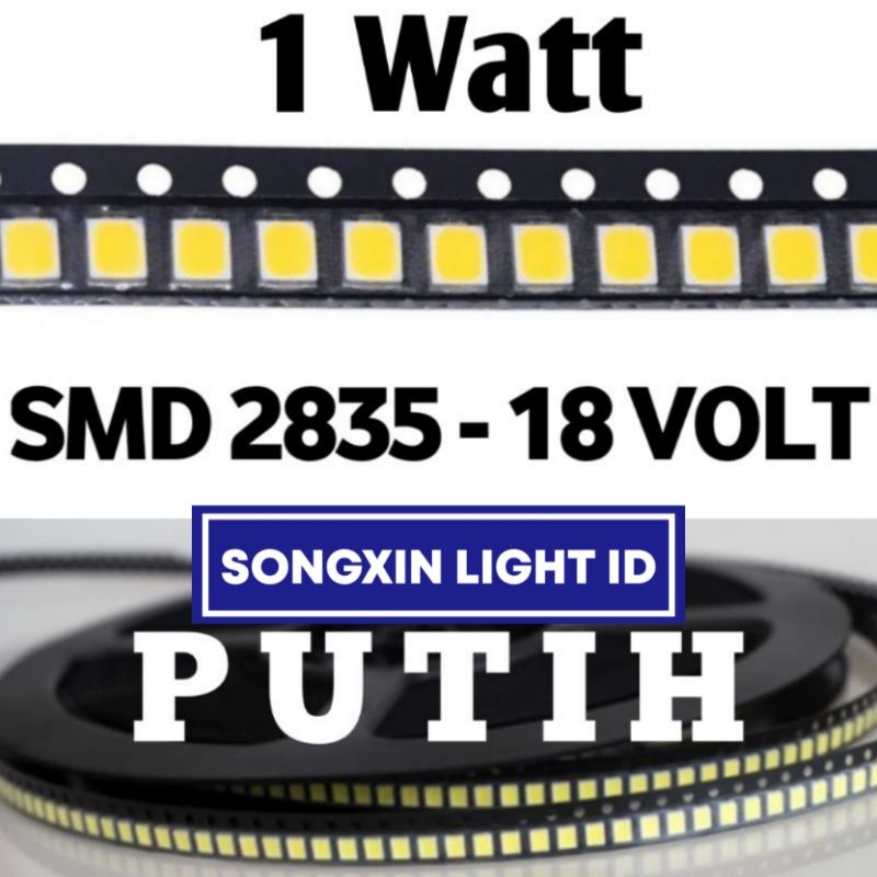 Jual LED SMD 2835 18VOLT 1 WATT PUTIH | Shopee Indonesia