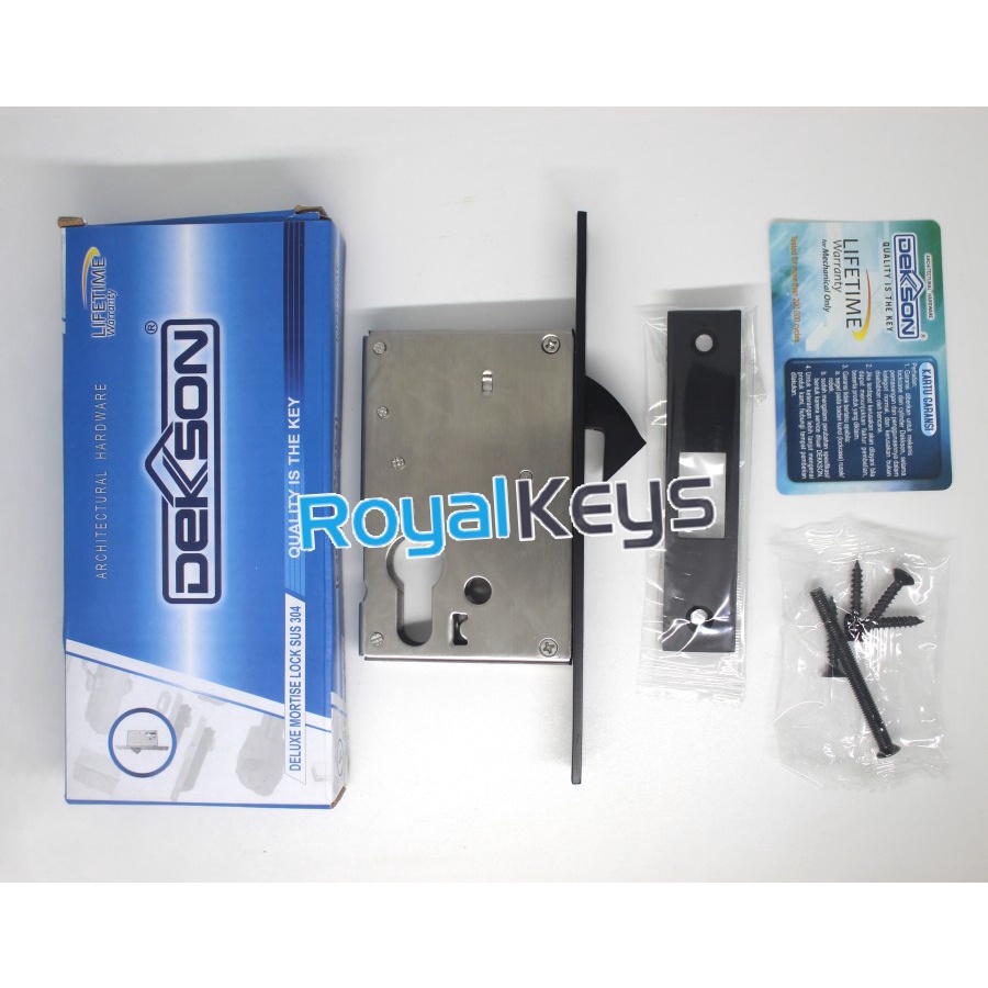 Jual Mortise Lock Sliding Dekkson MTS SLD DL 85100 Hitam Body Kunci ...