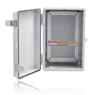 Jual Box Panel Plastik ABS 190x290 x 140 mm Abu-abu LENGKAP Base Plate ...