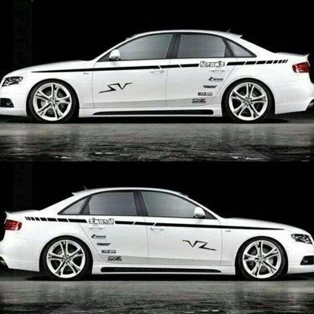 Jual Striping mobil keren costum plus logo universal Indonesia|Shopee ...