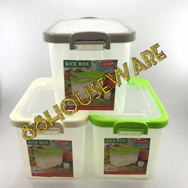 Jual TEMPAT BERAS / RICE BOX 5kg / WADAH PENYIMPANAN BERAS | Shopee ...