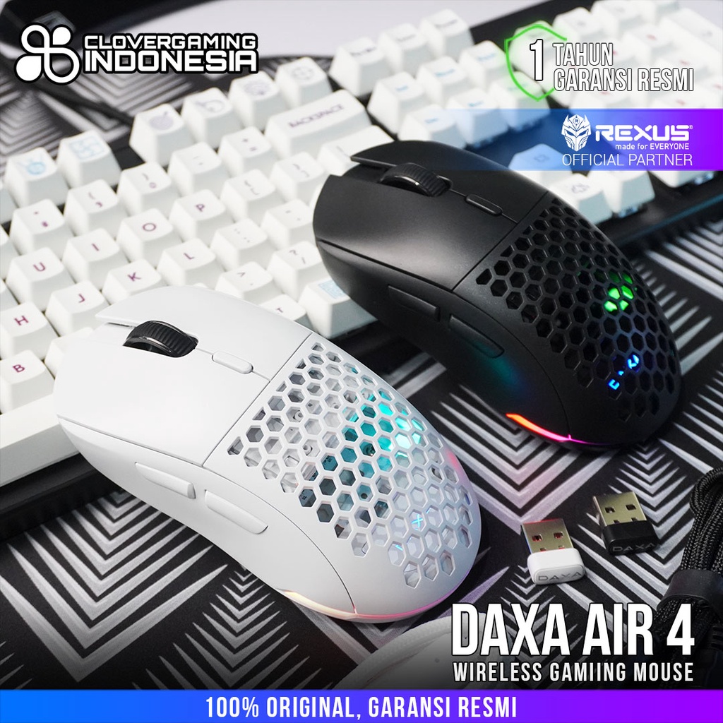 Jual Rexus DAXA Air 4 Wireless RGB - Daxa Air IV Wireless Gaming Mouse ...