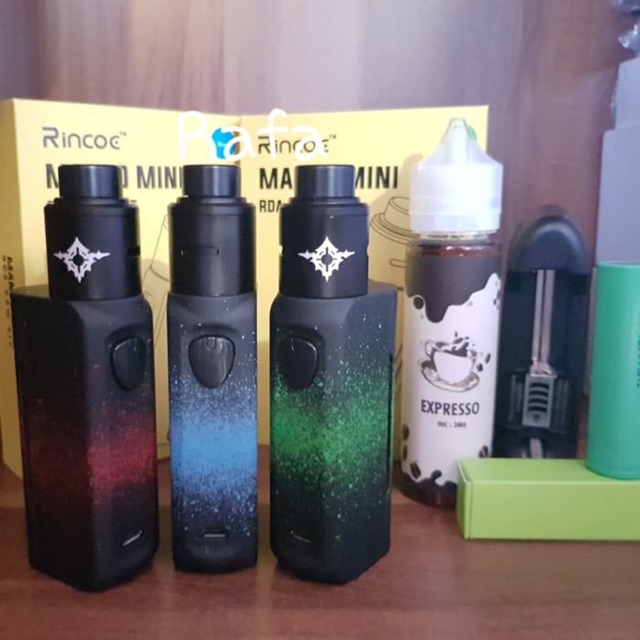 paket siap ngebul original mod rincoe manto mini 90W kit rda metis ...