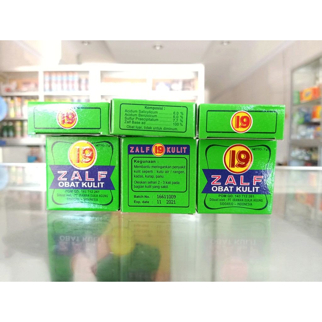 Jual Salep Zalf 19 Obat Kulit Kutu Air Panu Kadas Kurap - 10 Gram ORDER ...