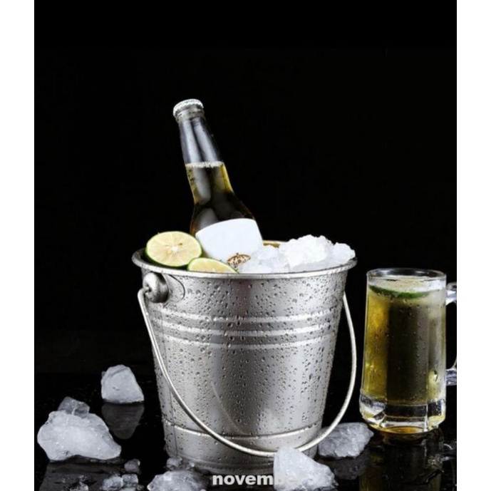 Jual Ice Bucket 1.5 Liter Ember Es Batu Bucket Stainless Steel ...