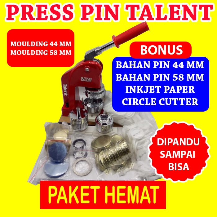 Jual Alat Buat Pin Bross Promosi Event Souvenir / Mesin Press Pin ...