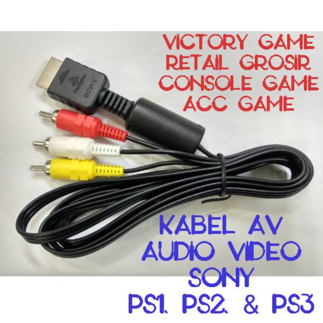 Jual KABEL AV AUDIO VIDEO PS1 PS2 & PS3 | Shopee Indonesia