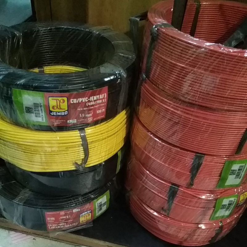 Jual KABEL NYAF 1,5MM 1,5 MM JEMBO ECERAN METERAN | Shopee Indonesia
