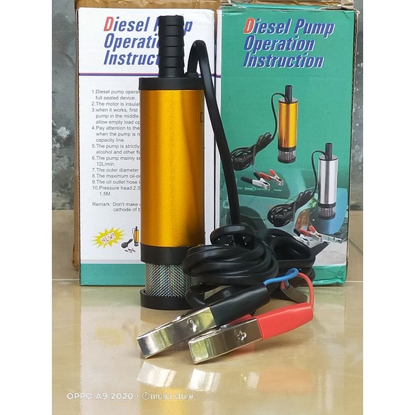 Jual POMPA AIR CELUP MINI OLI MINYAK SOLAR AIR SUBMERSIBLE PORTABLE 12V ...