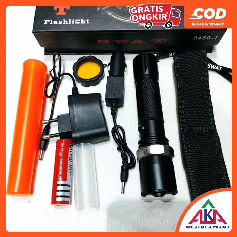 Jual ORIGINAL Paket lengkap Senter SWAT Police / Senter Lalu lintas Bai ...