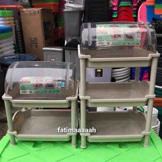 Jual Green Leaf - Bread Case With Rack / Rak Roti Susun 2 Susun 3 ...