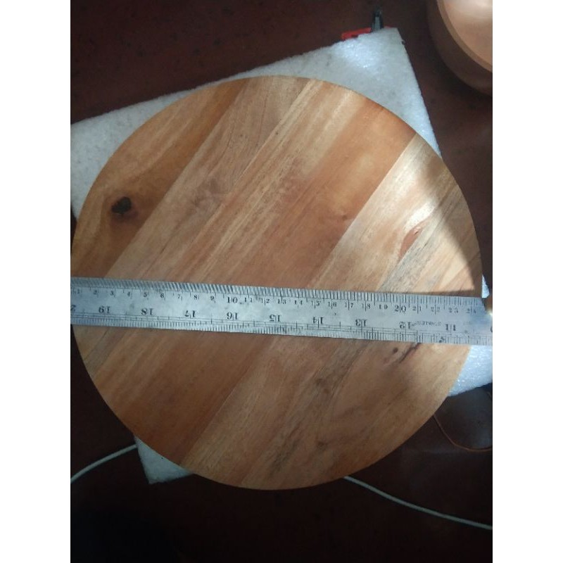 Jual Talenan Bulat / Telenan Kayu / Cutting Board Wood Tebal 3cm ...