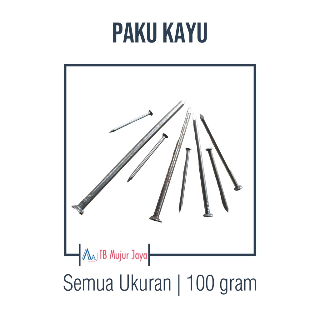 Jual Paku Kayu 100 gram Semua Ukuran (Triplek / Reng Kayu / Reng Pring ...