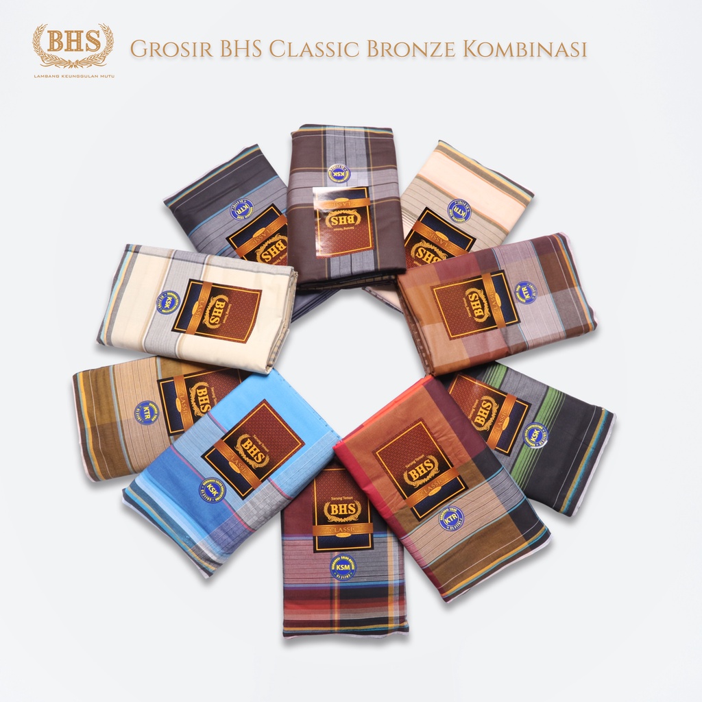 Jual Sarung BHS Classic Bronze Motif Kombinasi Mix 10pcs | Shopee Indonesia
